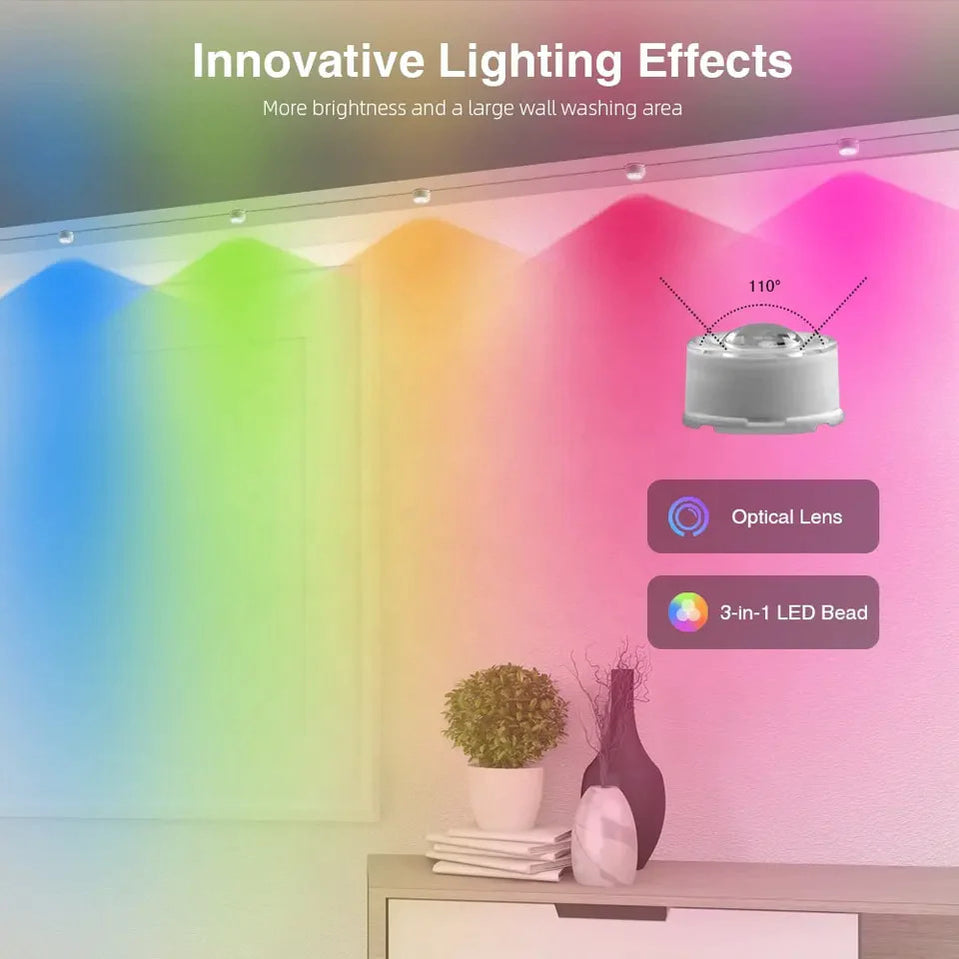 RGBIC LED Permanent Outdoor String Point Eaves Light — PARFACTWORKS